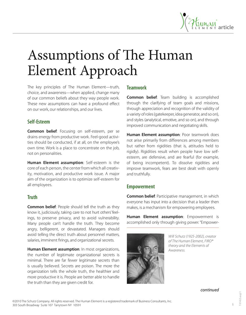 The Human Element® | Approach for Organizational Transformation